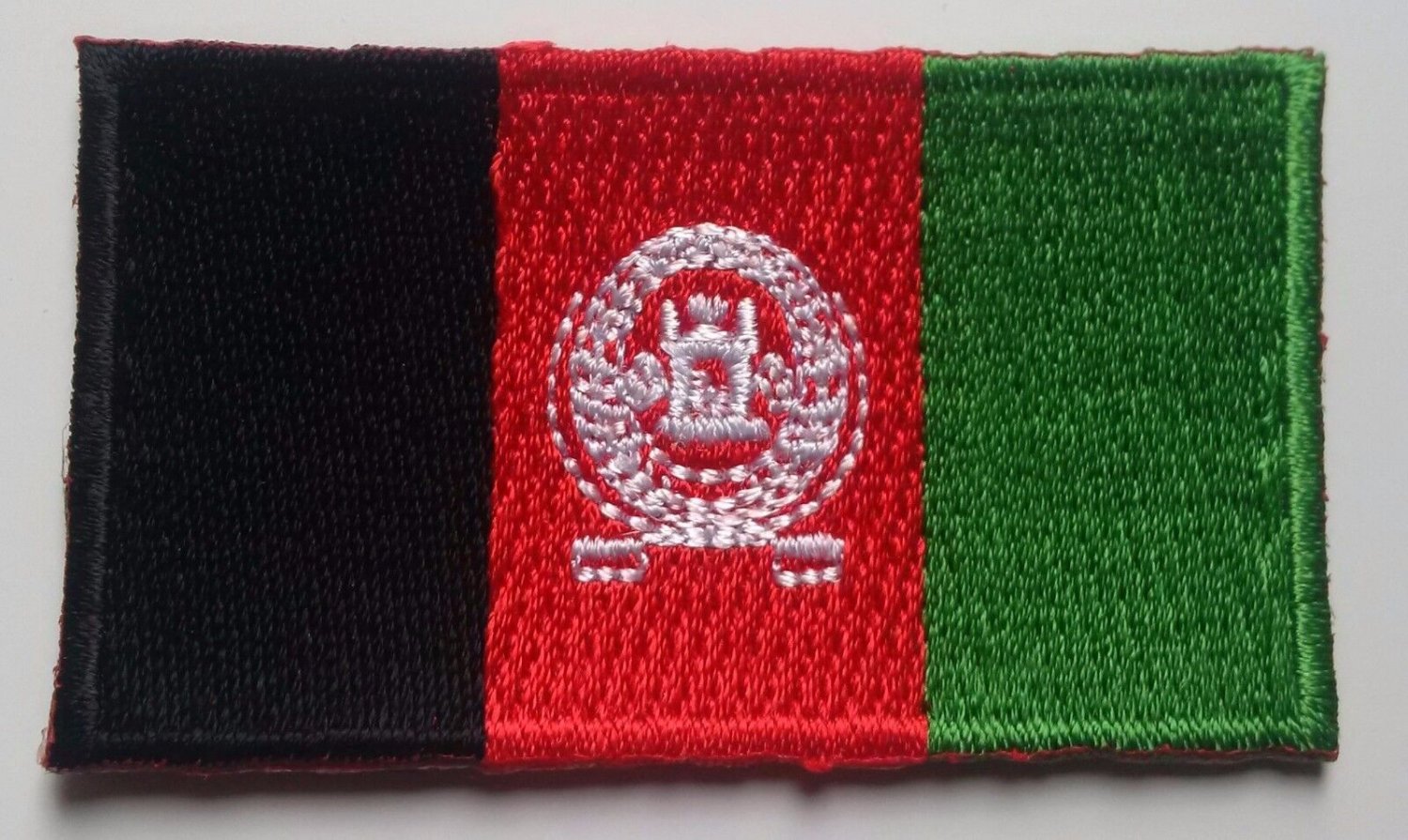 Afghanistan Flag Patch Embroidered Iron On Applique Afghan