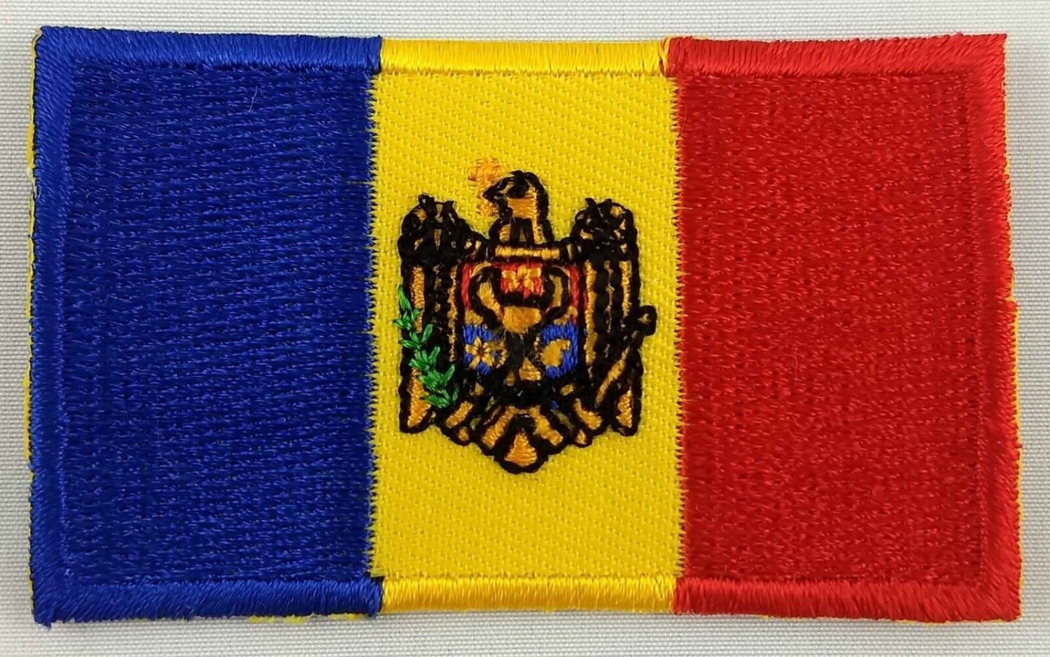 Moldova Flag Patch Embroidered Iron On Badge Applique Moldovan