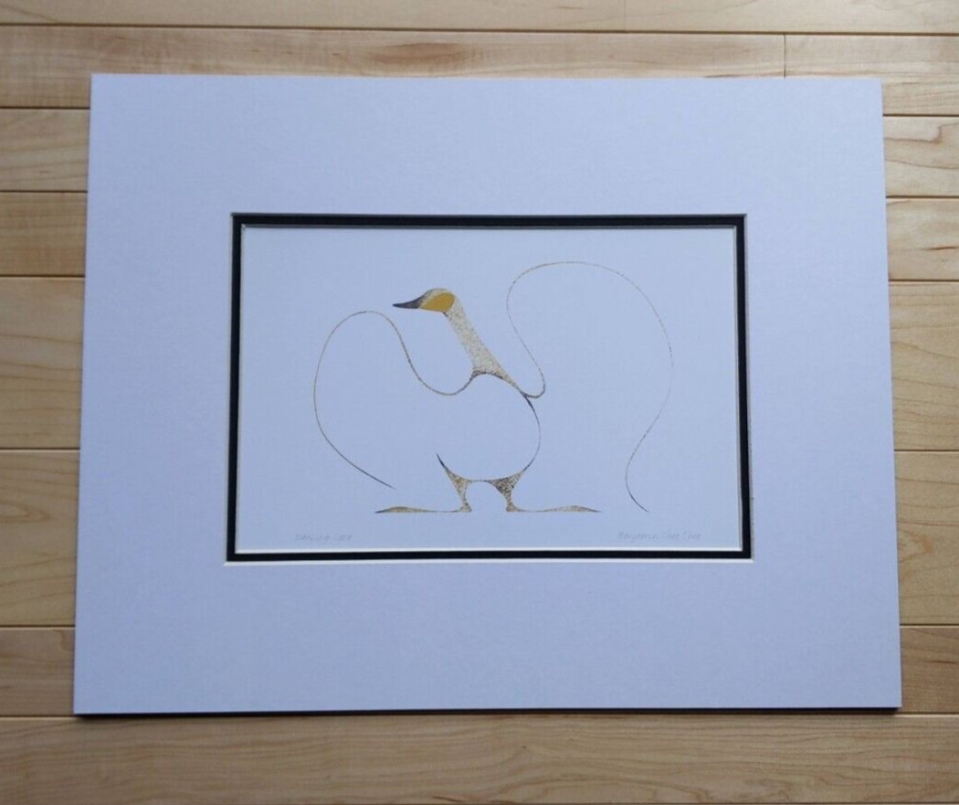 Dancing Goose by Benjamin Chee Chee 11"x14" Matted Art Print Ojibway Native