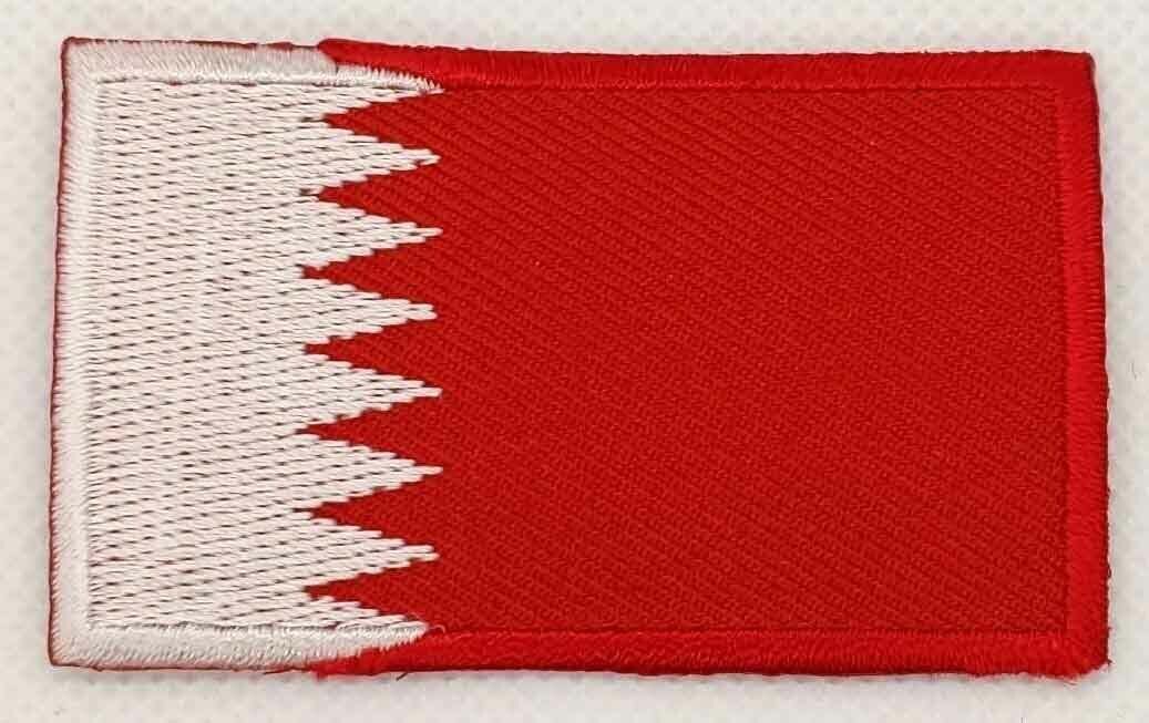 Bahrain Flag Patch Embroidered Iron On Applique Bahraini