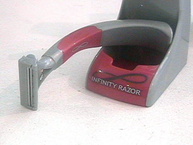 INFINITY RAZOR ERGONOMIC HANDLE INFINITY BLADE CARTRIDGE & STAND Shave ...
