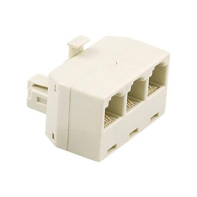 LOT OF 2 CONNECT IT MODULAR TRIPLEX ADAPTER (4-4-4) MODEL 20-524