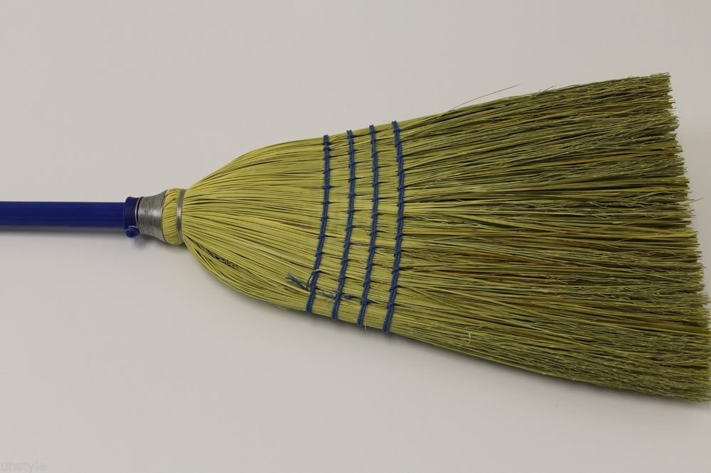 ESSENTIAL EVERYDAY #905AL 100% NATURAL FIBER BROOM, NEW, WITH HOOK