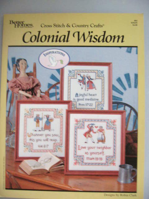 Colonial Wisdom Cross Stitch Designs Patterns