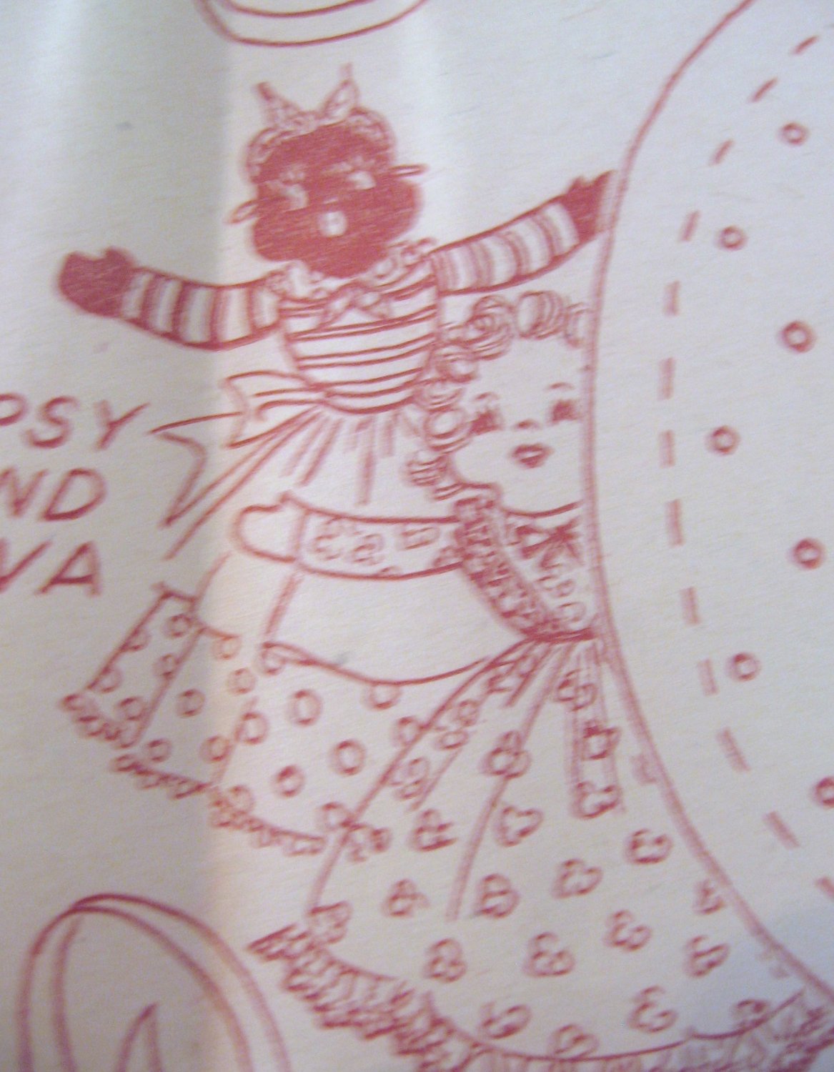 Topsy Eva Upside Down Doll Pattern Transfer & Daisy Rick Rack Quilt ...