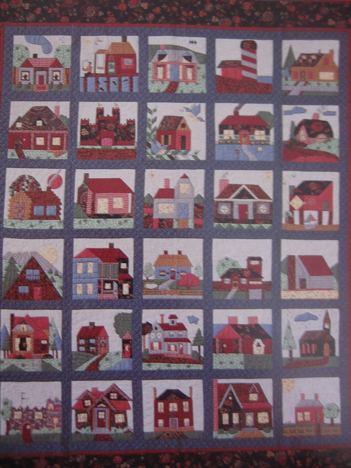 Hometown USA Quilt Pattern Pack Instructions 85" x 99" by Patchwork Place