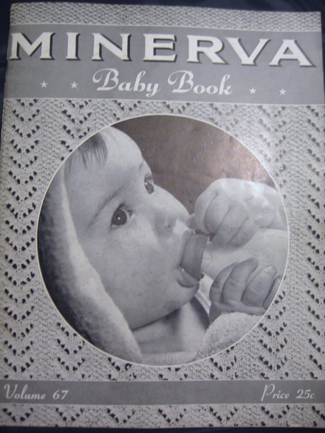 Minerva Baby Book No. 67 1943 Knitting Patterns Blankets Sweaters ...