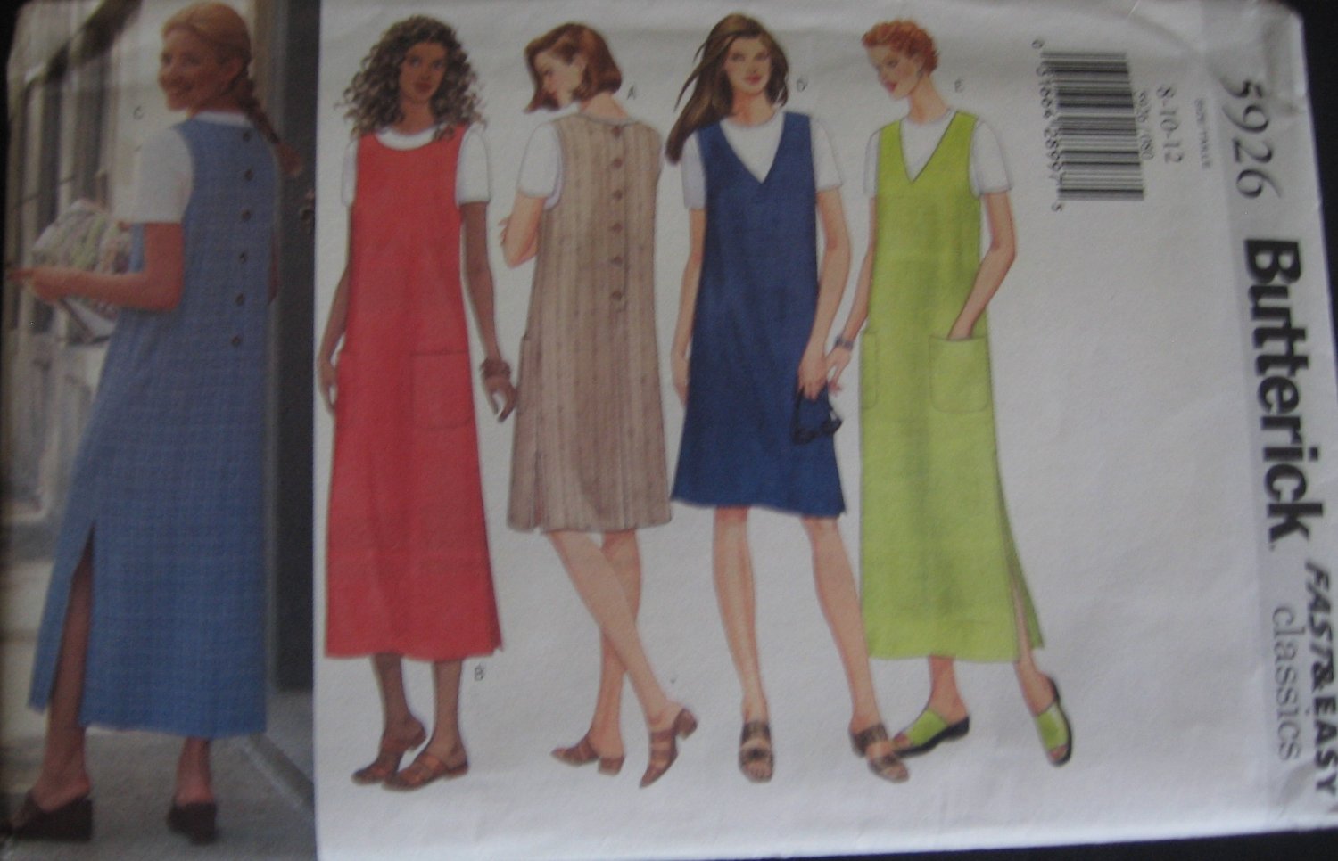 Butterick 5926 Misses’ Jumper and Top Pattern Size 8, 10, 12 uncut