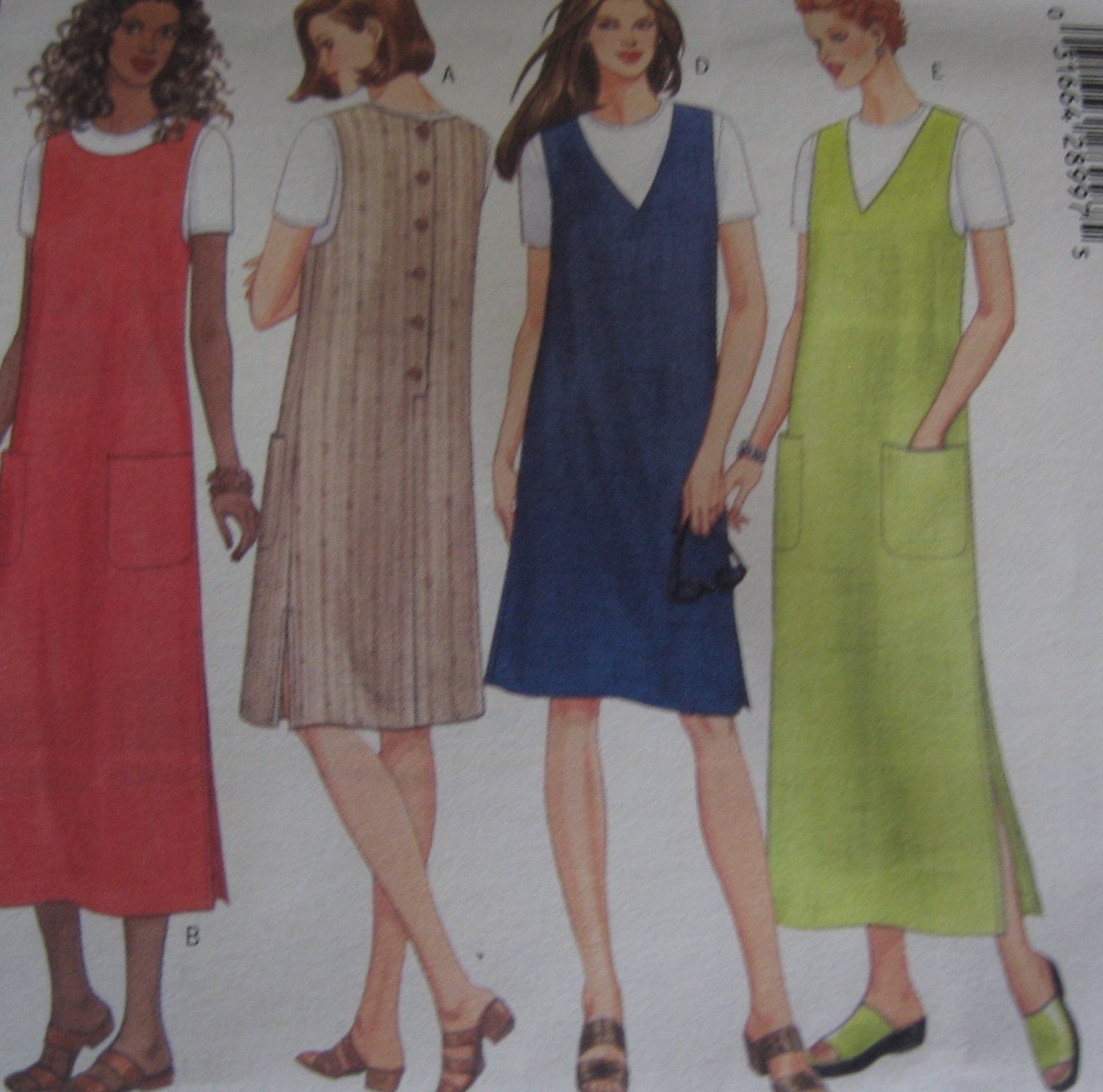 Butterick 5926 Misses’ Jumper and Top Pattern Size 8, 10, 12 uncut
