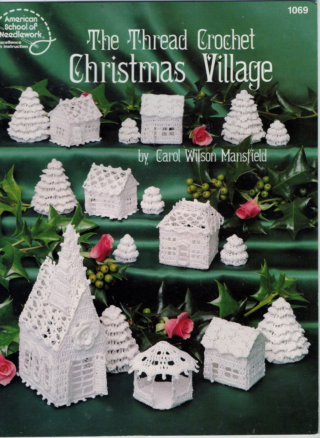 Christmas Village - Christmas Cotton Thread Crochet Patternsm Church ...