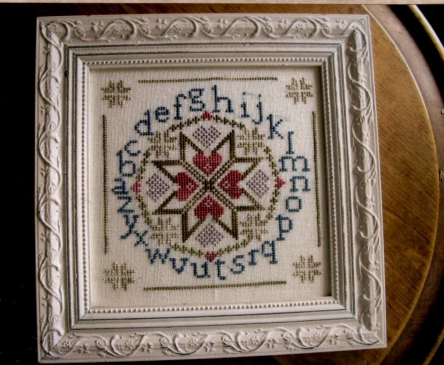 Amish Alphabet Counted Cross Stitch Pattern Amish Alphabet Counted Cross Stitch Pattern