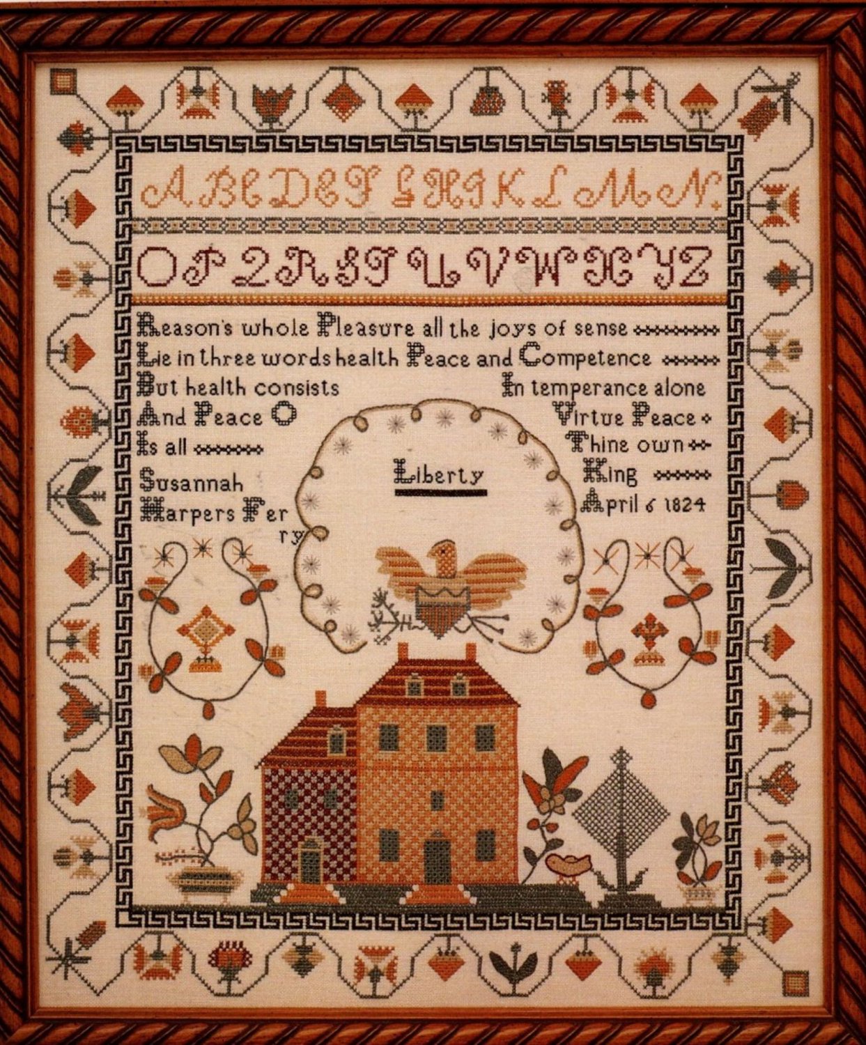 Seven Historical Samplers Counted Cross Stitch Pattern