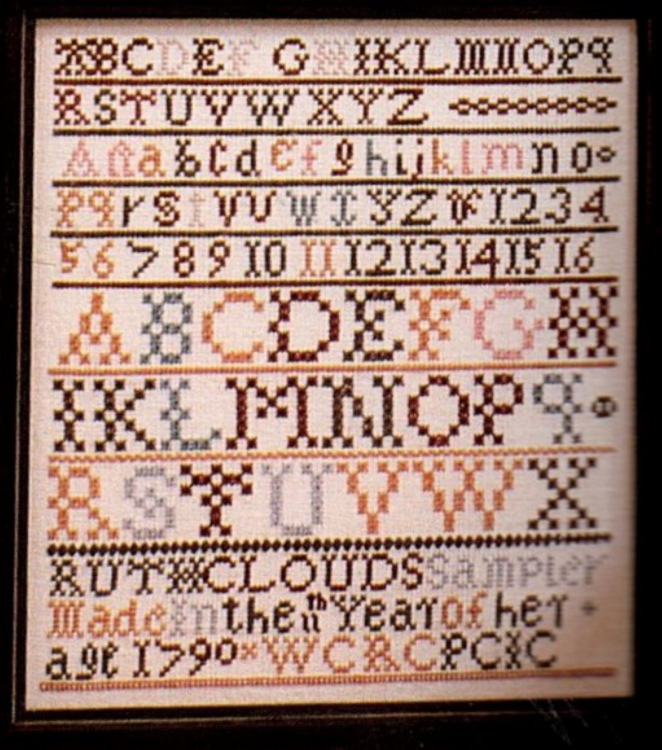 Seven Historical Samplers Counted Cross Stitch Pattern