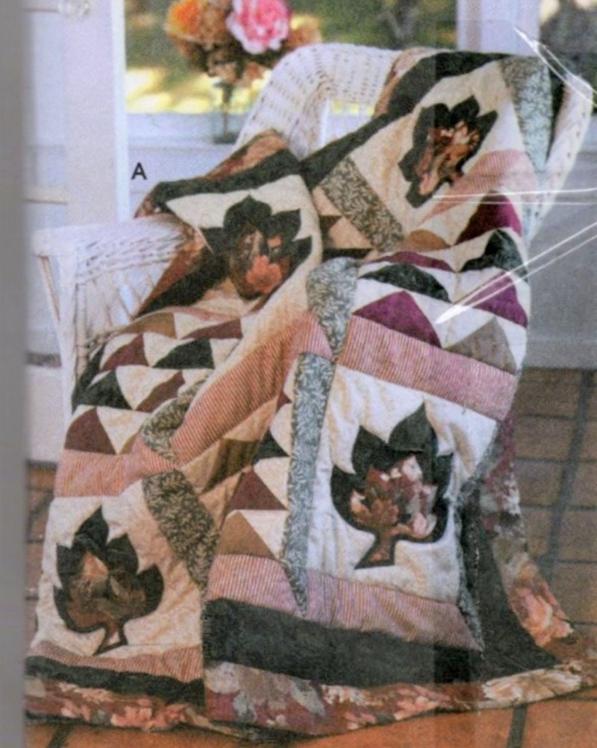 A New Leaf and Flying Geese Quilt Block Club Sewing Pattern Simplicity 7035