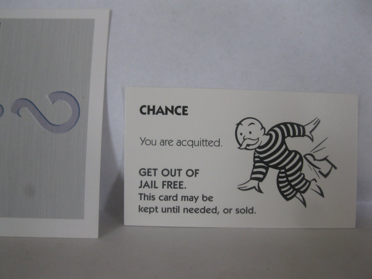 2006 Monopoly - Here & Now Board Game Piece: Chance Card - Get Out of ...