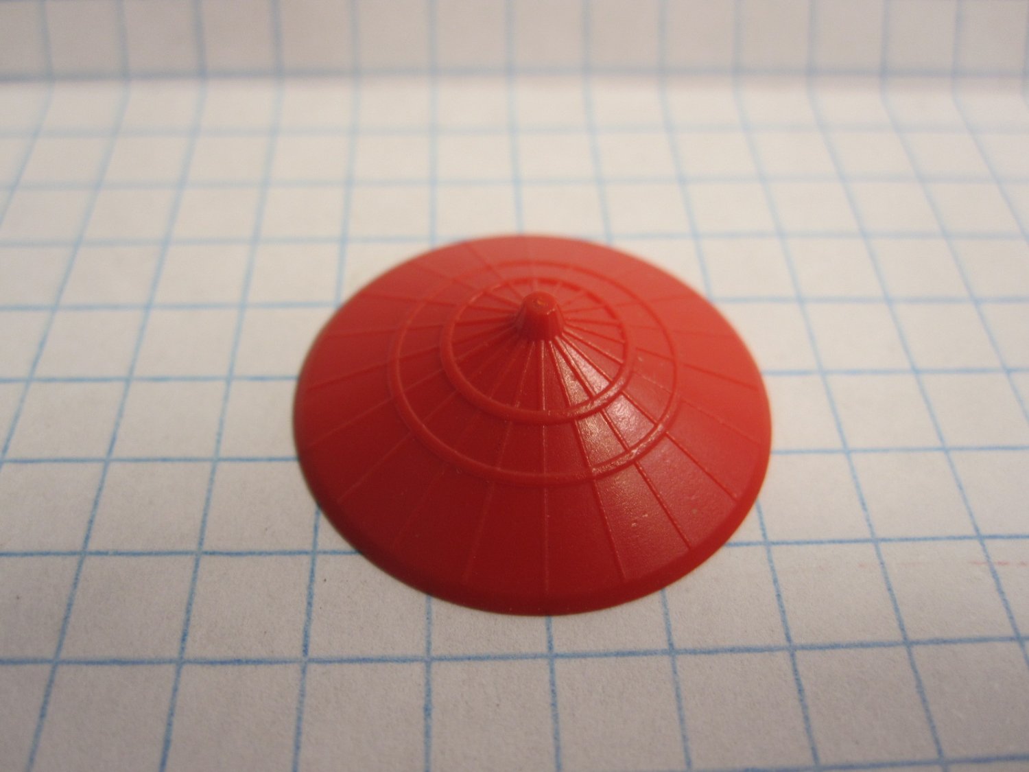 Lego part #93059: Headgear- Red Conical Asian Hat