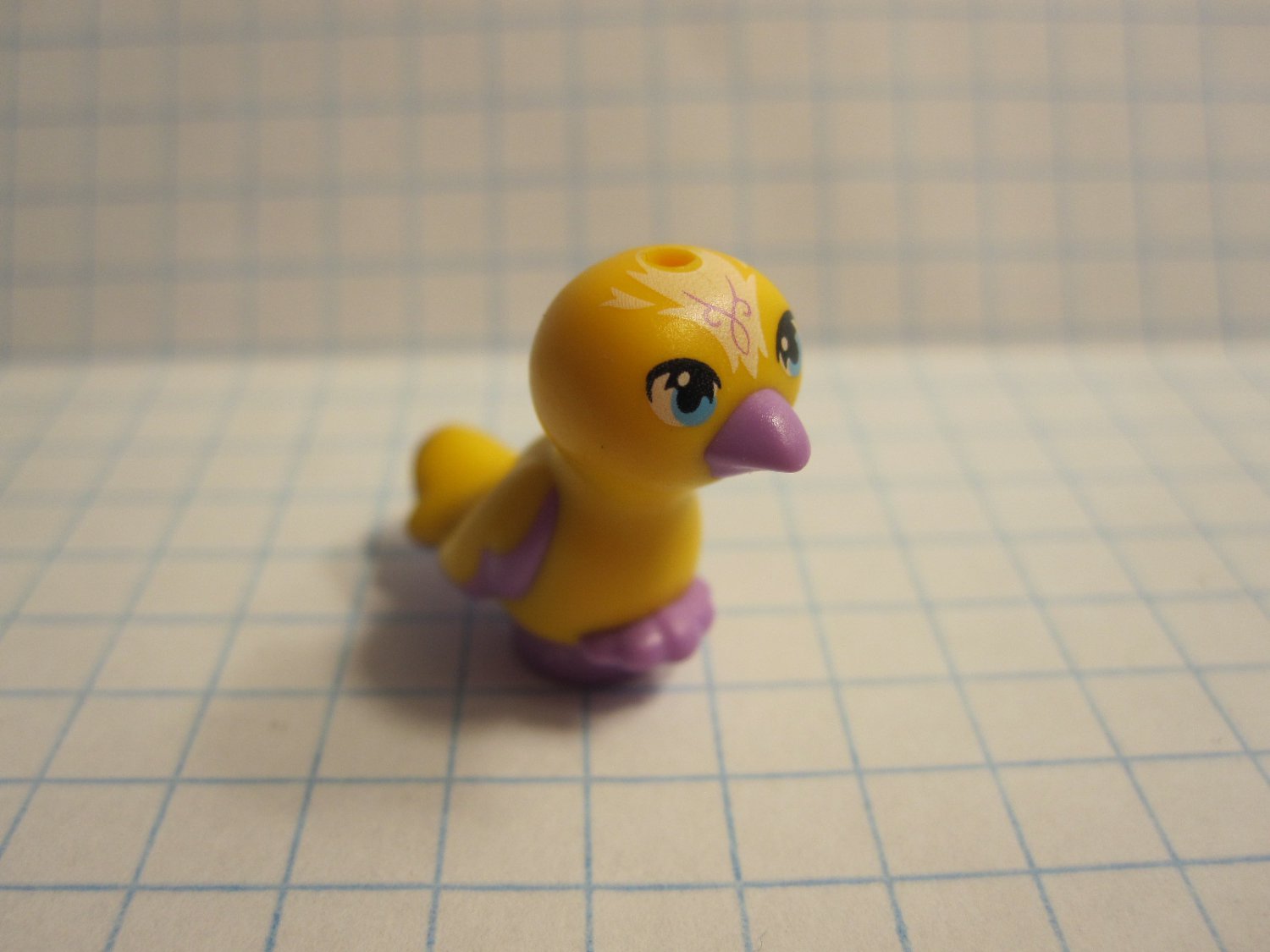 Lego part #35074pb01: Med. Lavender- Friends Pet, Sebastian Bird