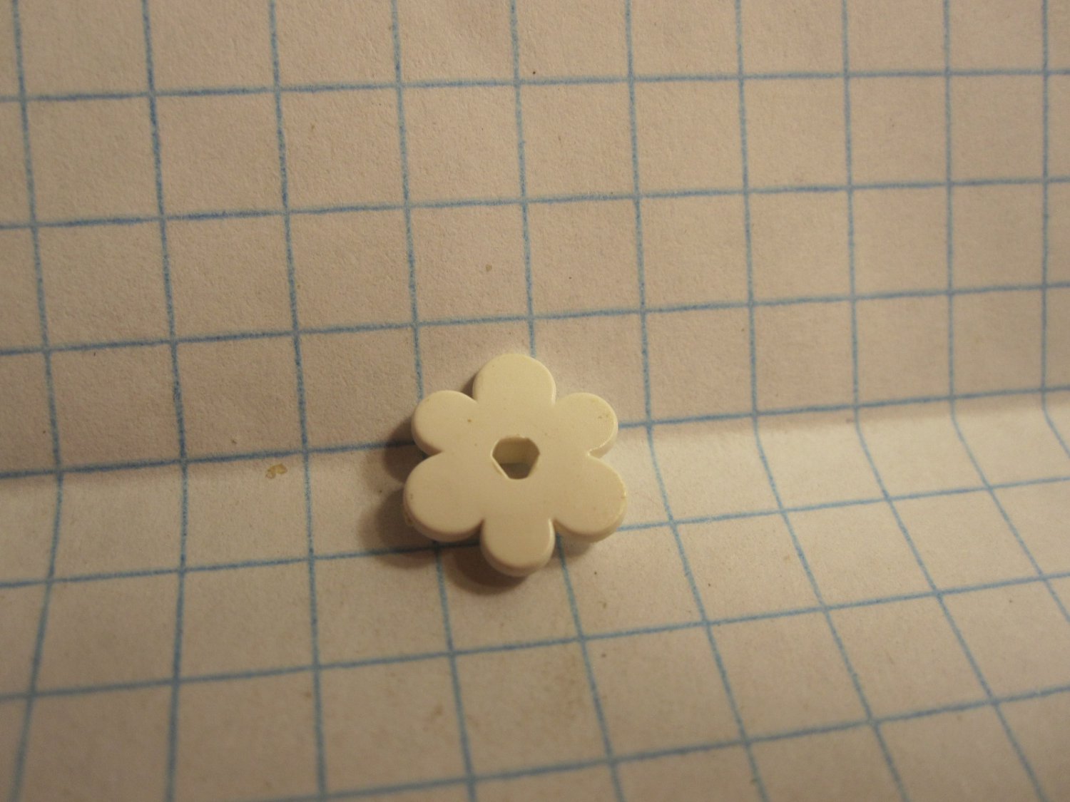 Lego part #3742: White- Small Flower
