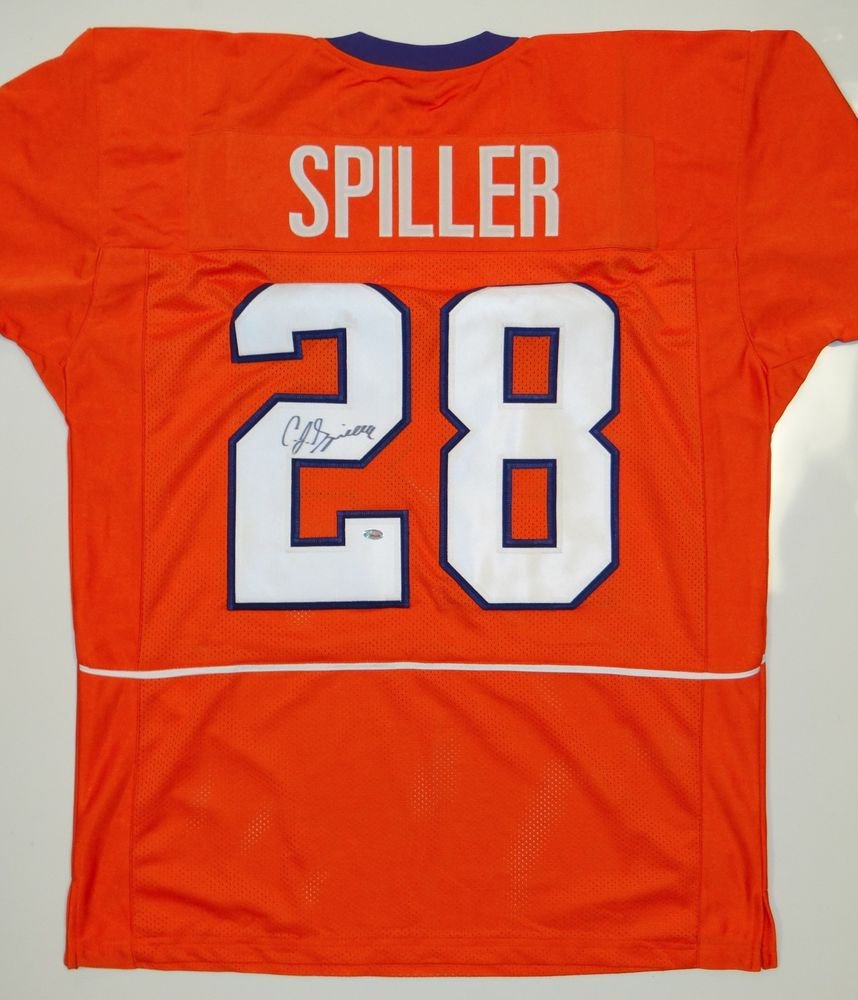 CJ Spiller Signed / Autographed Orange Jersey- Spiller Hologram