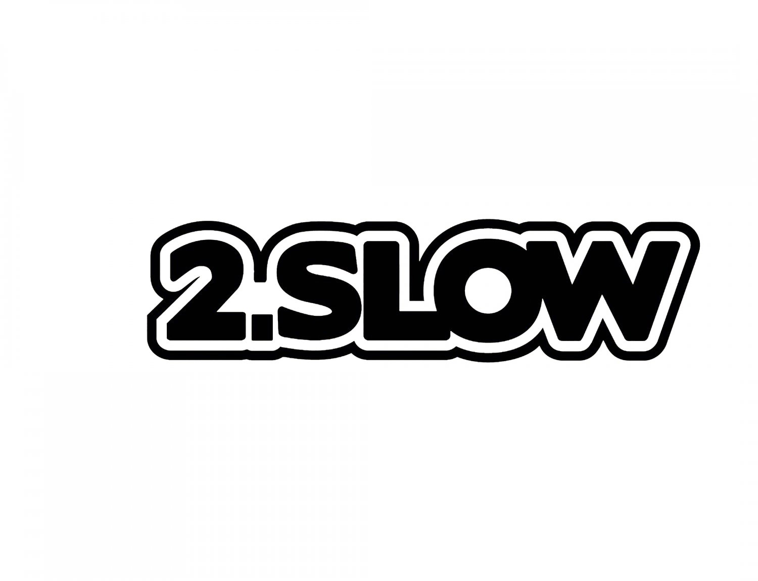 2.Slow VW 2.0 6" Black Vinyl Decal Sticker Laptop Wall Car Window iPad etc.