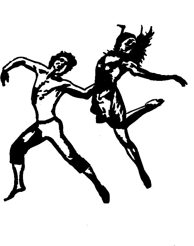 dance 6" Black Vinyl Decal Sticker Laptop Wall Car Window iPad etc.