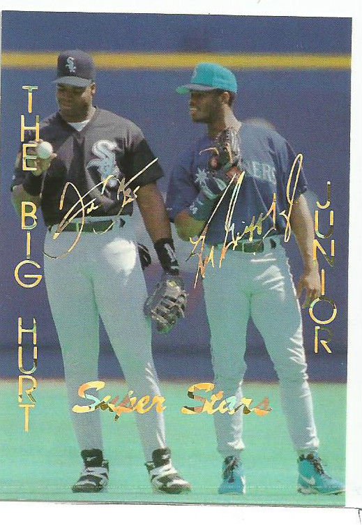 FRANK THOMAS & KEN GRIFFEY JR PROMO NOVELTY MLB BASEBALL CARD CHICAGO ...