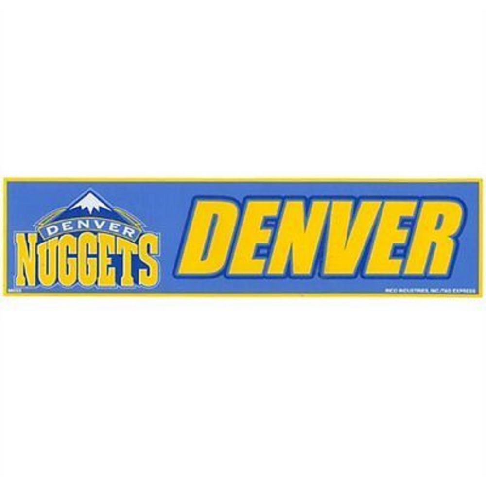DENVER NUGGETS NBA LICENSED BUMPER STICKER NEW
