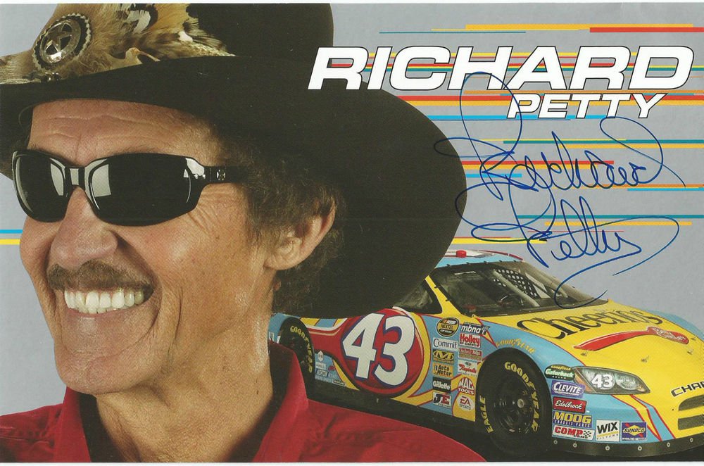 RICHARD PETTY SIGNED AUTOGRAPHED PICTURE COA