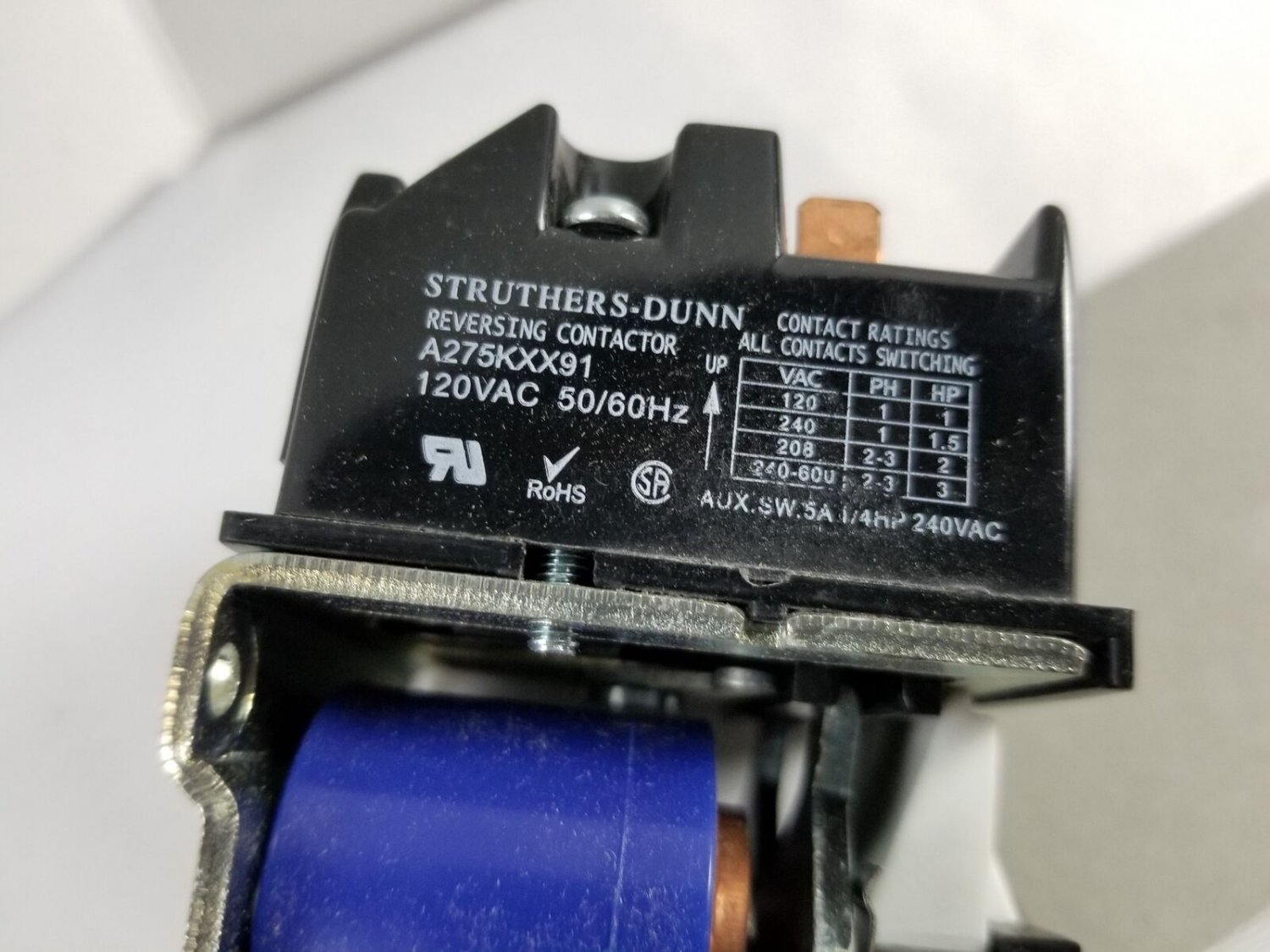 Struthers Dunn A275KXX91 Dunco Reversing Contactor 440V Coils