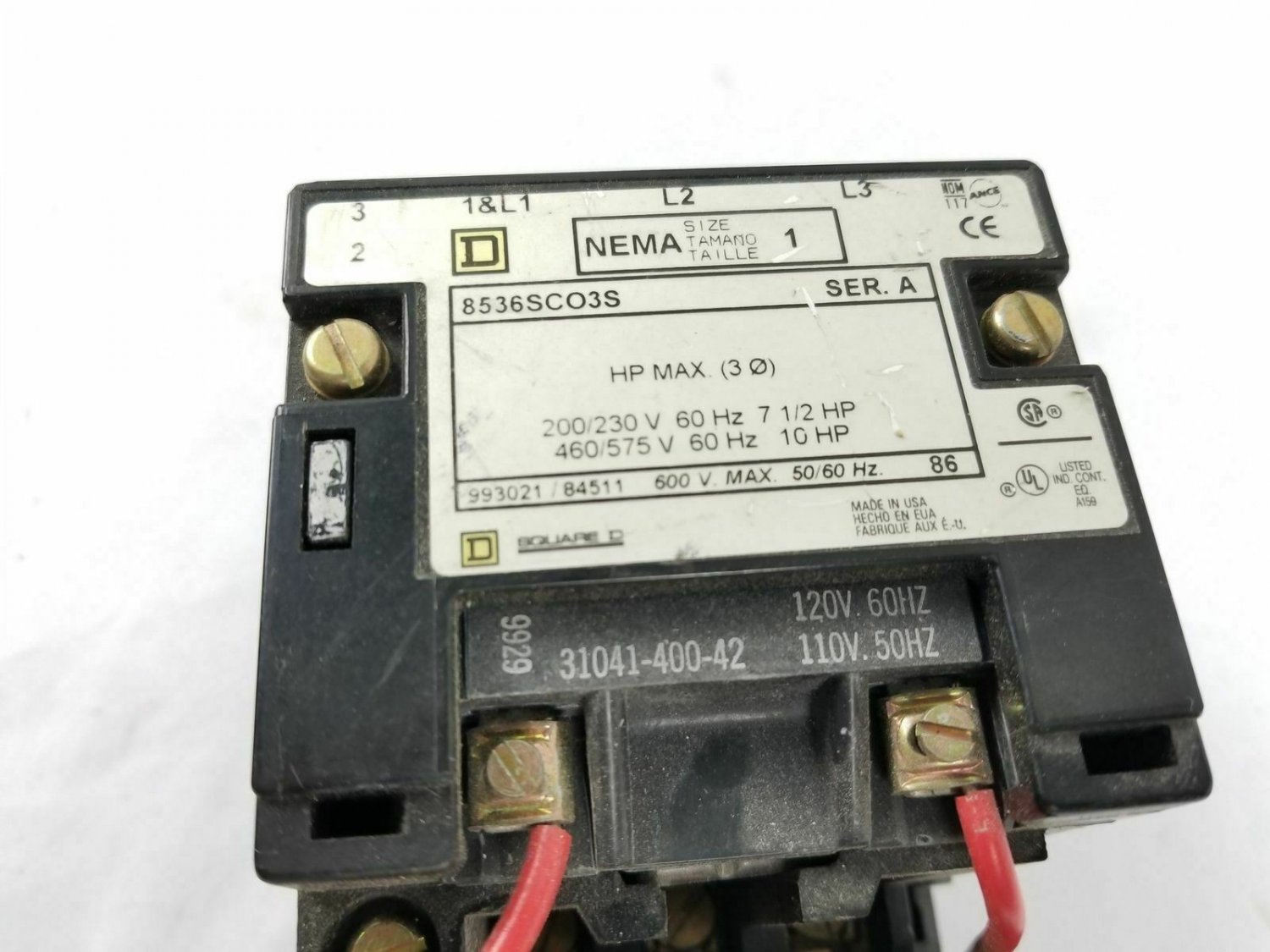 NEMA 8536SCO3S HP Max Starter