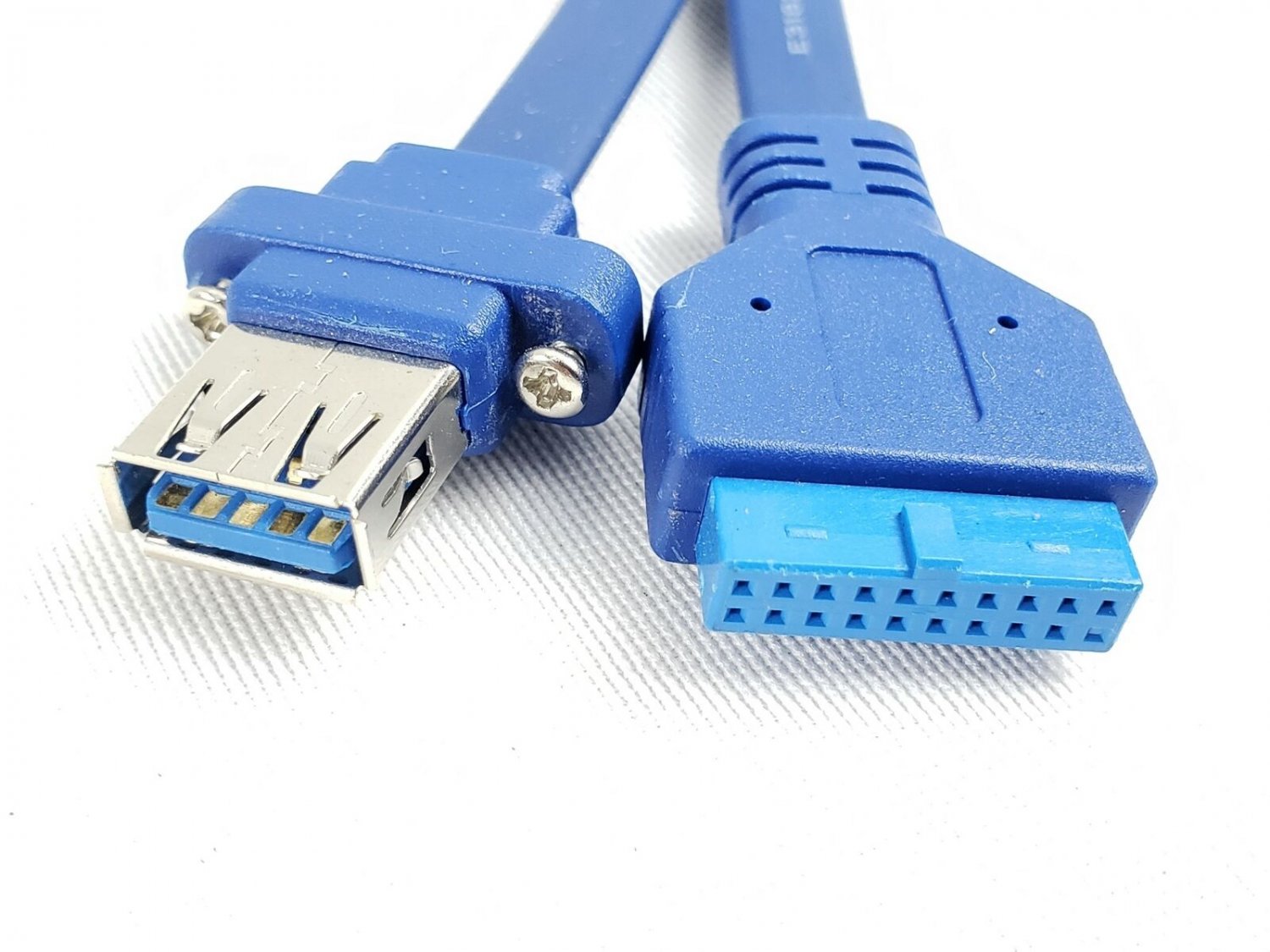 USB 3.0 Male Mount to 19-pin Header Female