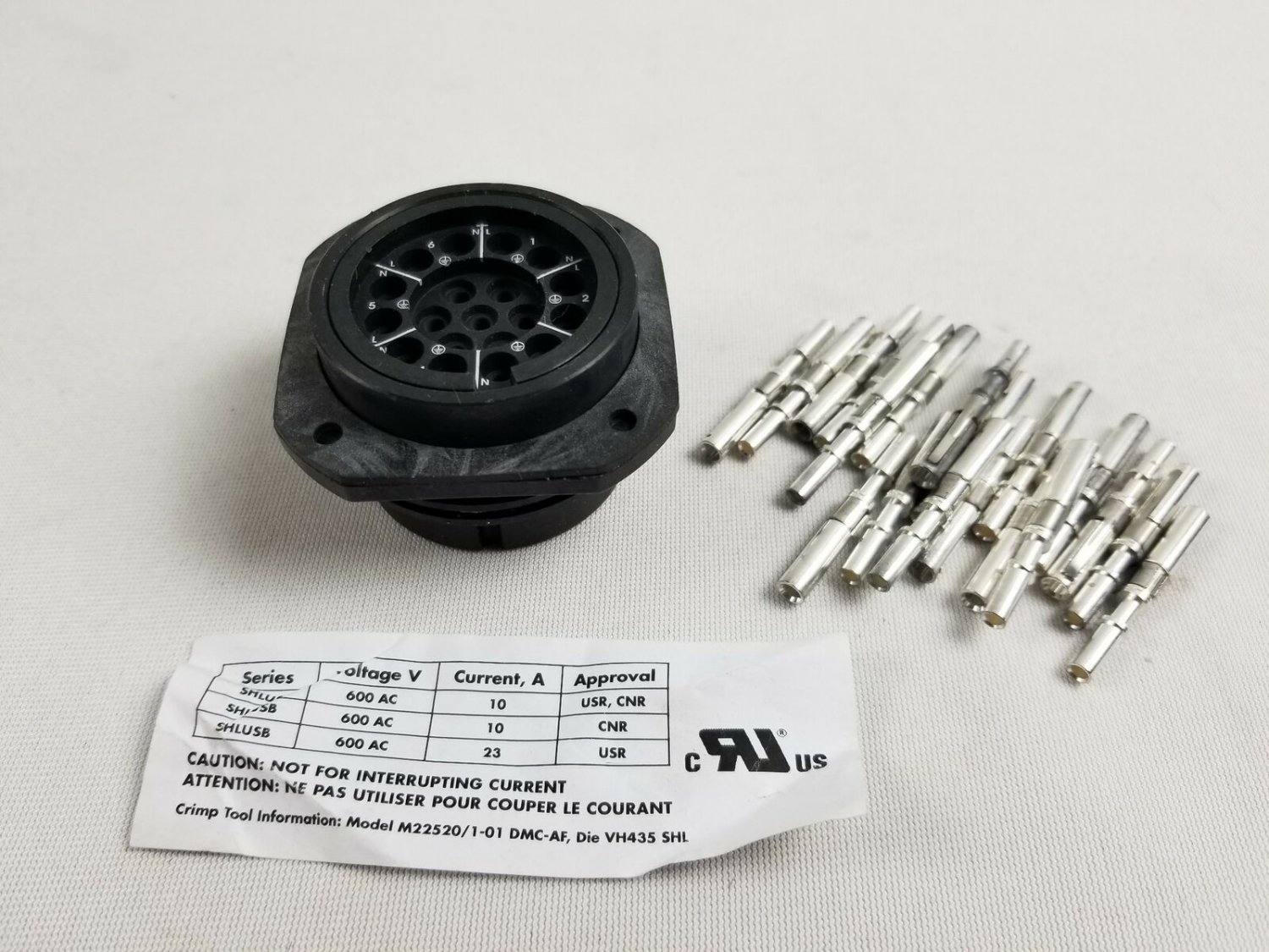 LEX 2218 TEN47 19 Pin Female Inline Connector SHLUSB19