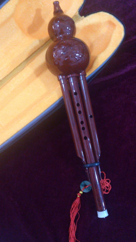 Chinese Traditional Gourd Flute Bottle Gourd Silk Hulusi Imitative ...