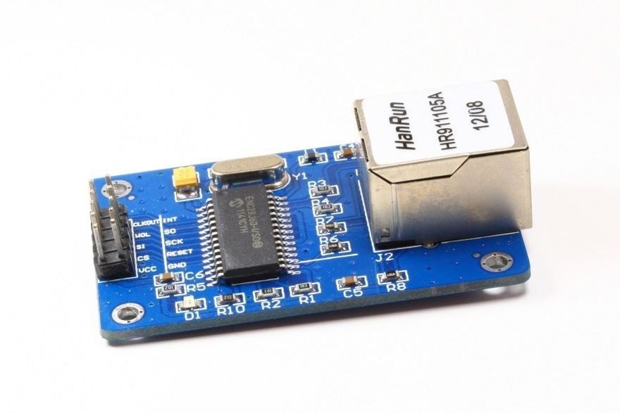 Ethernet Lan Module For Arduino Microcontrollers With Spi Enc26j80