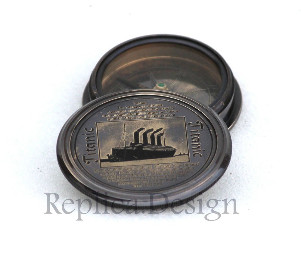 Nautical Royal Marine Titanic Compasses Vintage Outdoor Survival ...
