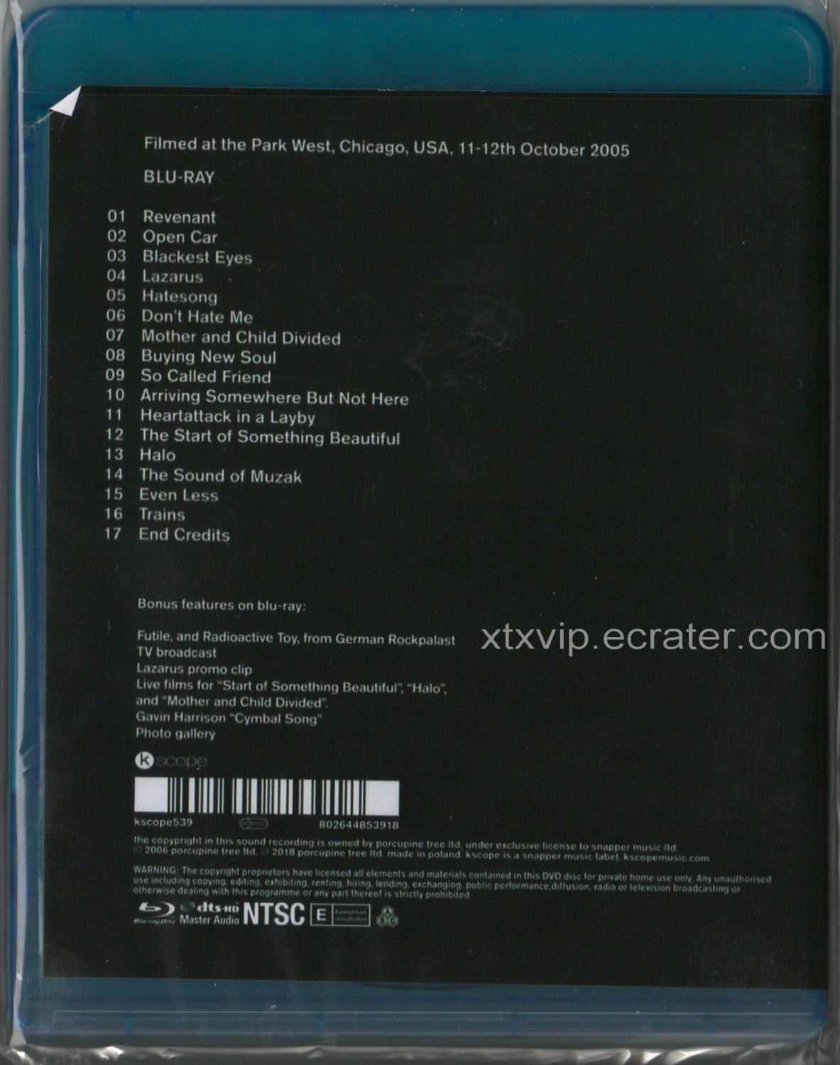 Porcupine Tree - Arriving Somewhere... (2005) - Blu-Ray