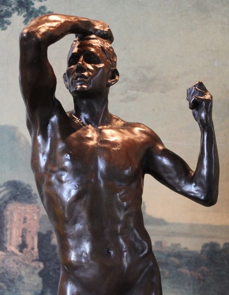 Rodin's "The Age of Bronze" Bronze Sculpture
