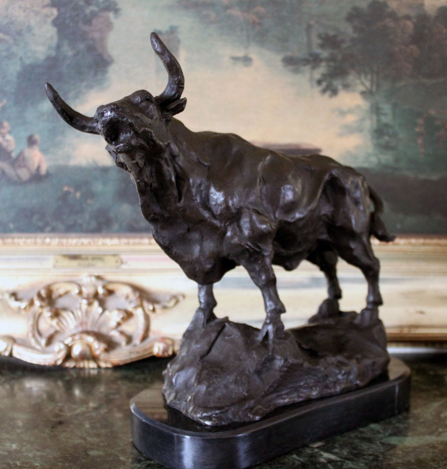 Bull Taurus Bronze Sculpture