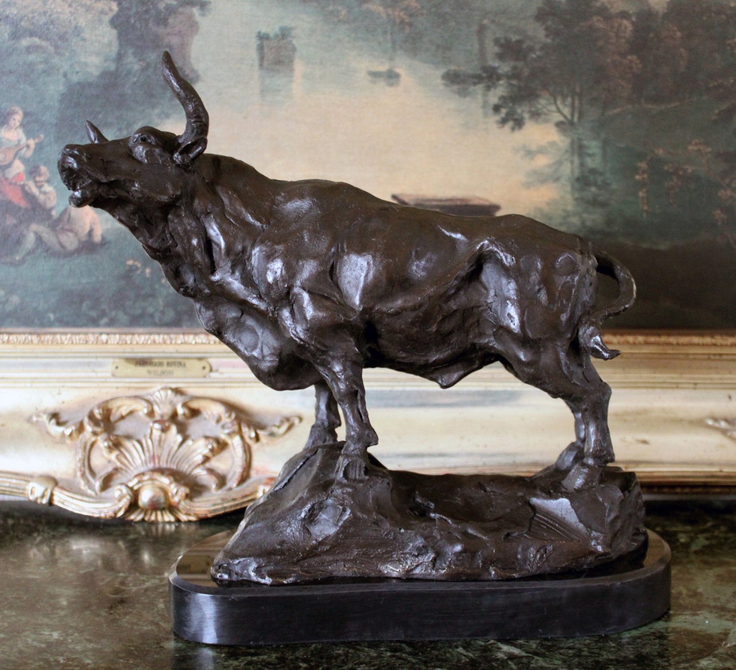 Bull Taurus Bronze Sculpture