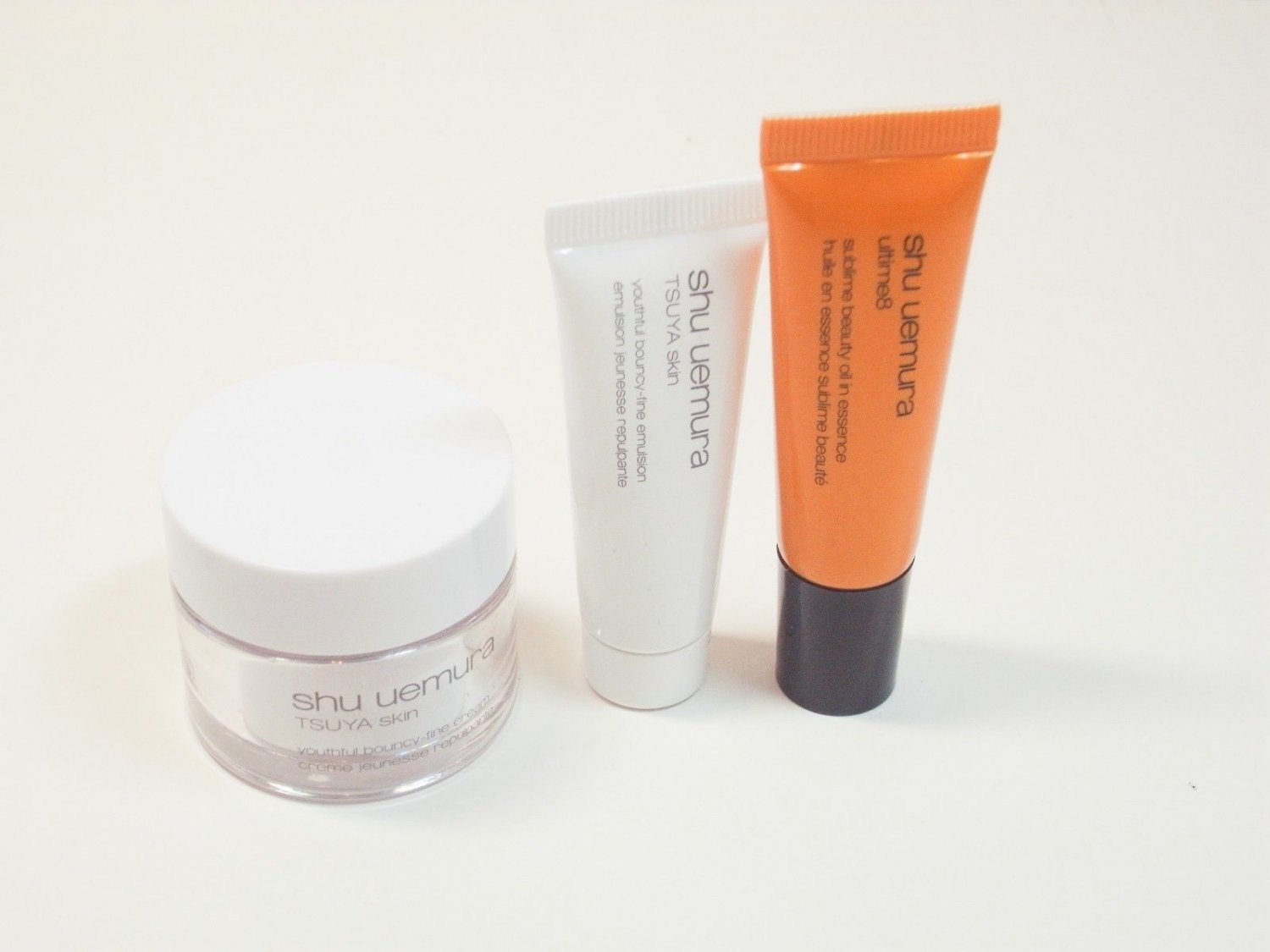 Shu Uemura set ultime8 essence tsuya skin emulsion cream