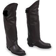 Motorcycle Biker LEATHER HALF CHAPS CHINX LEGGING Short Chaps Knee High New