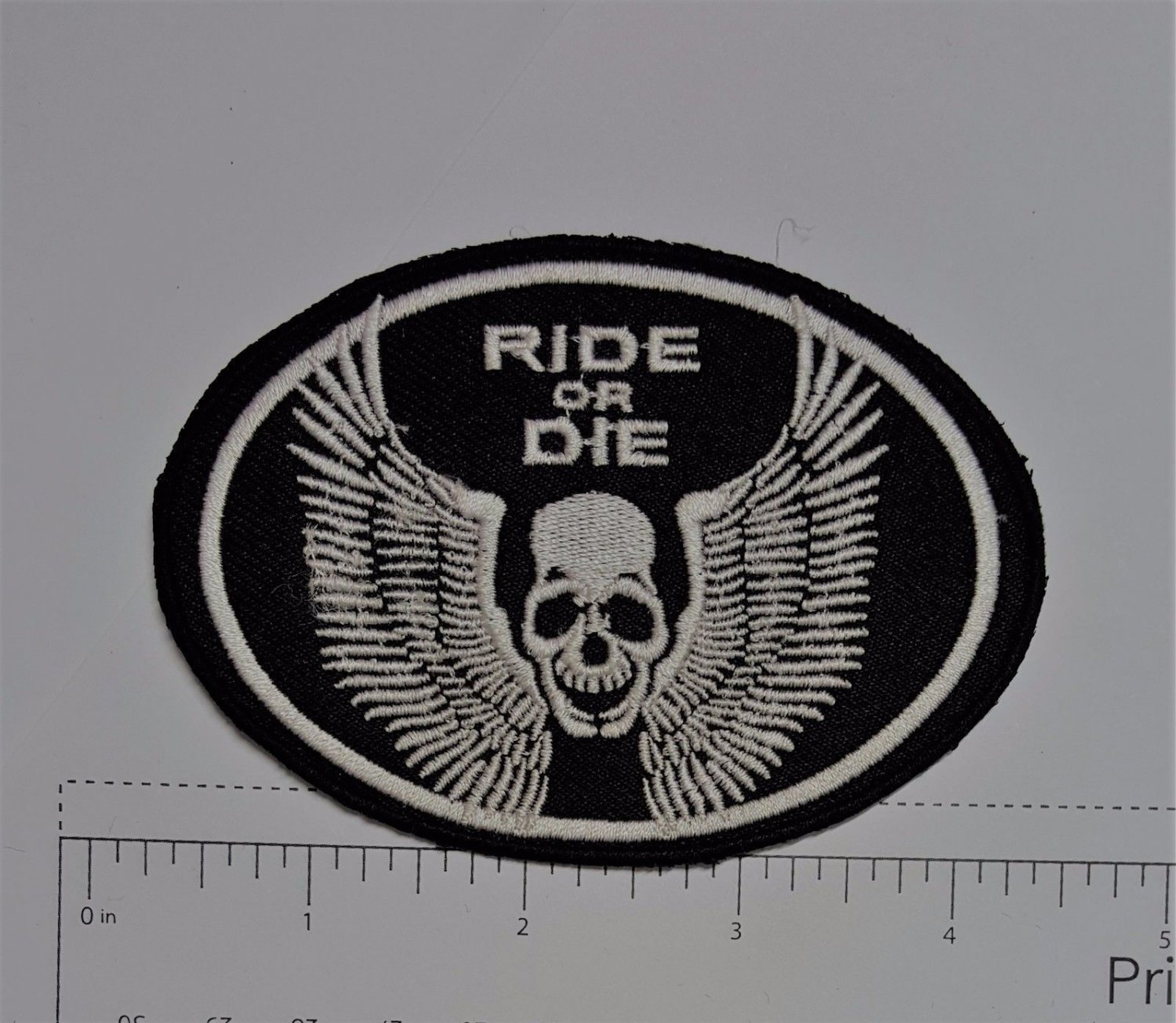 Ride or Die - Club Harley Biker Funny Motorcycle Iron On Small Patch