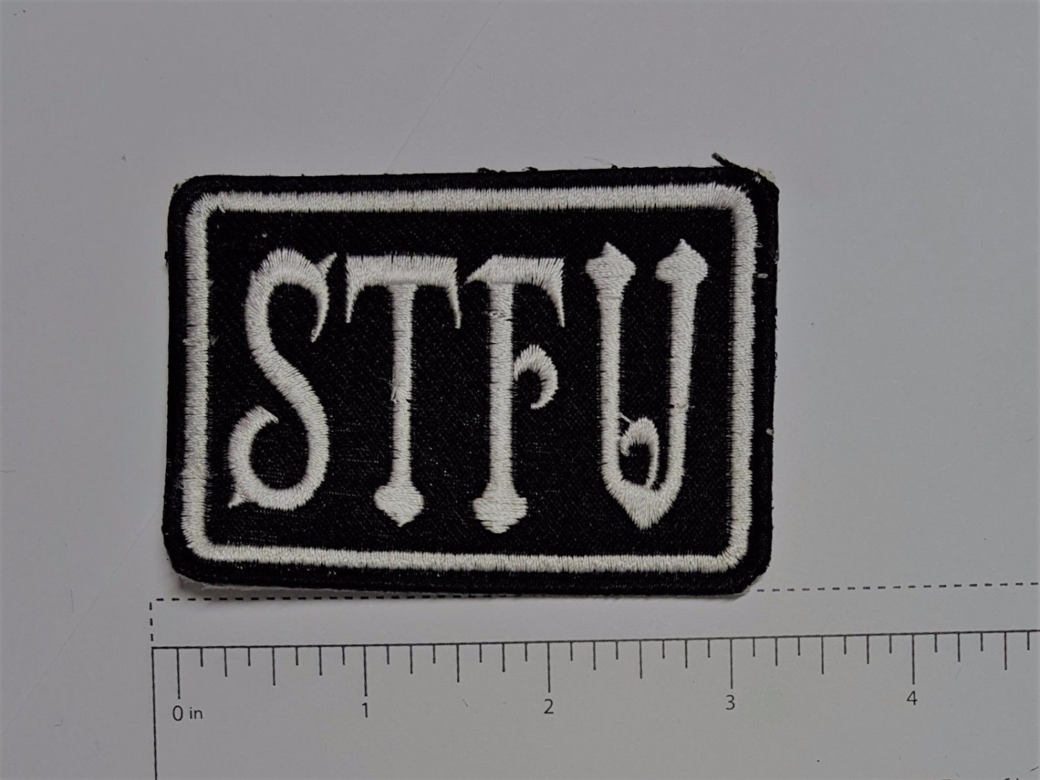 STFU - Club Harley Biker Funny Motorcycle Iron On Small Patch