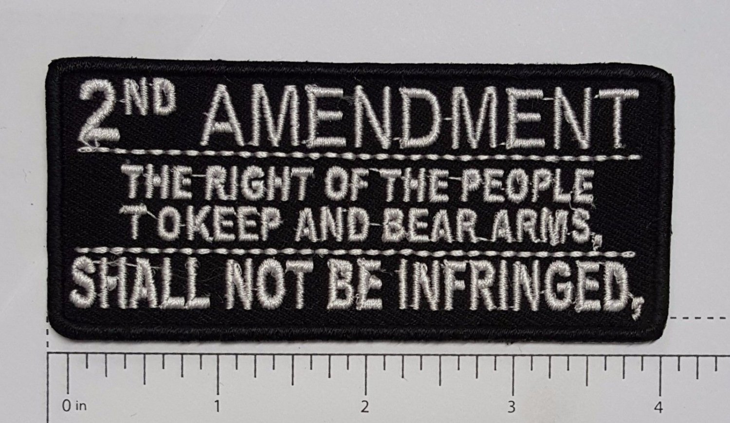 2nd Amendment Club Outlaw Biker Funny Motorcycle Iron On Small Patch