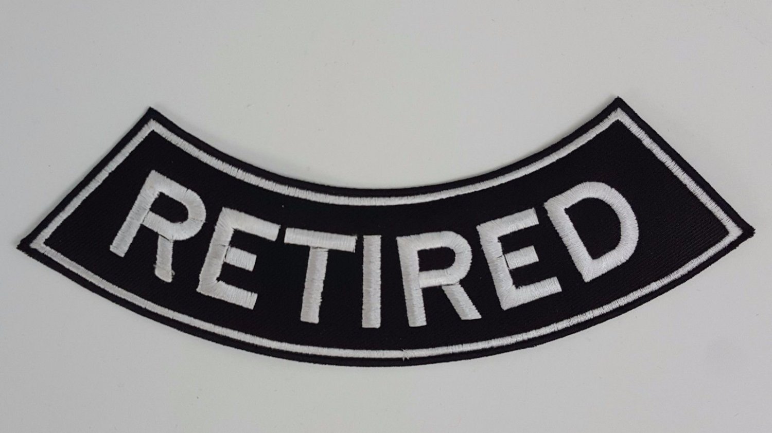 Retired - Bottom Rocker Iron on Harley Military Club Back Patch