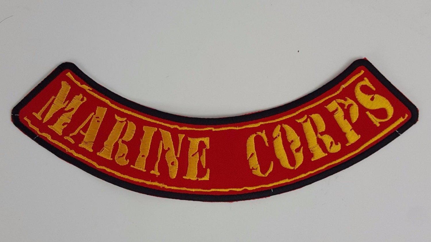 Marine Corps - Bottom Rocker Iron on Harley Military Club Back Patch