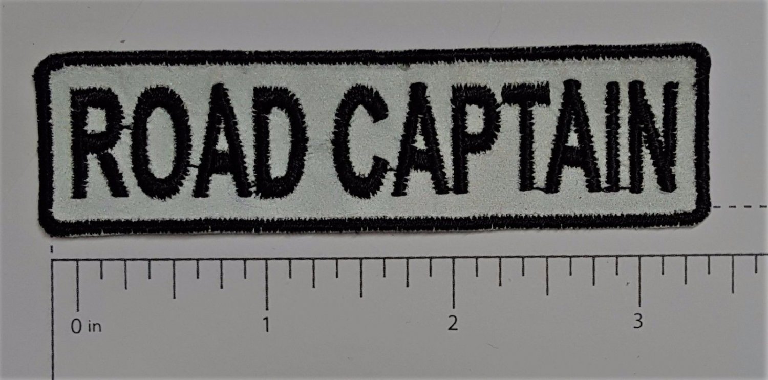 Road Captain Outlaw Biker Funny Motorcycle Iron On Small Patch