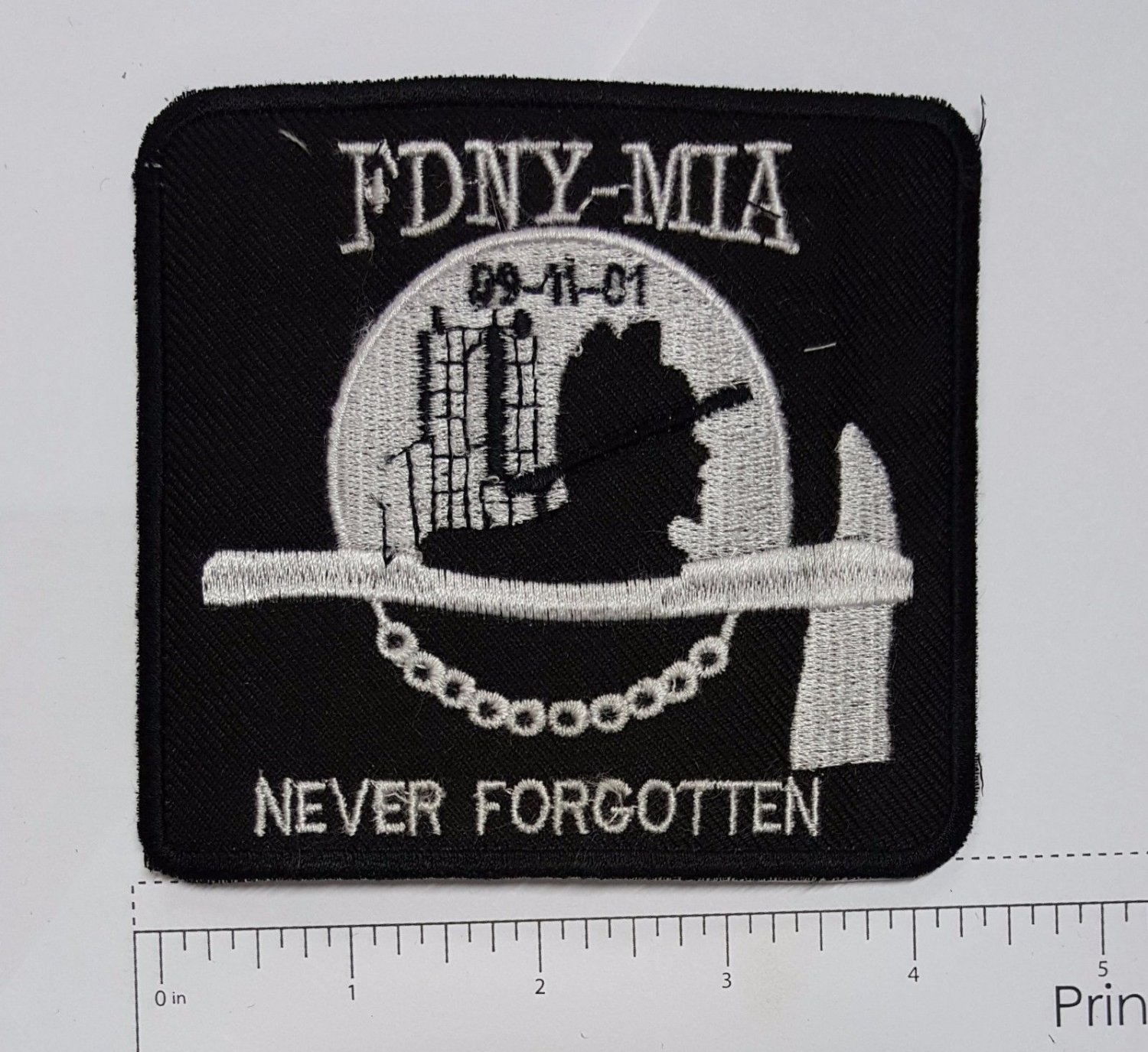 FDNY-MIA Club Outlaw Biker Funny Motorcycle Iron On Small Patch