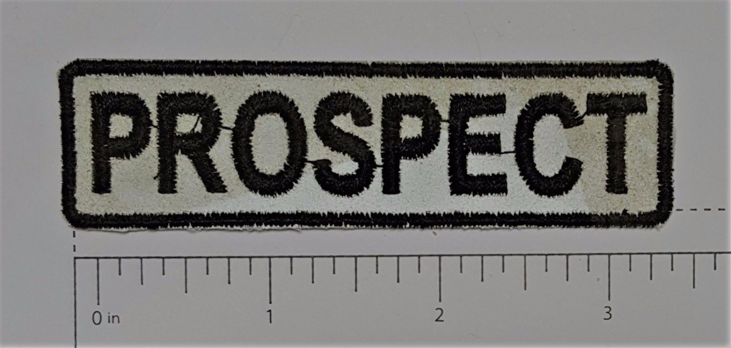 Prospect Outlaw Biker Funny Motorcycle Iron On Small Patch