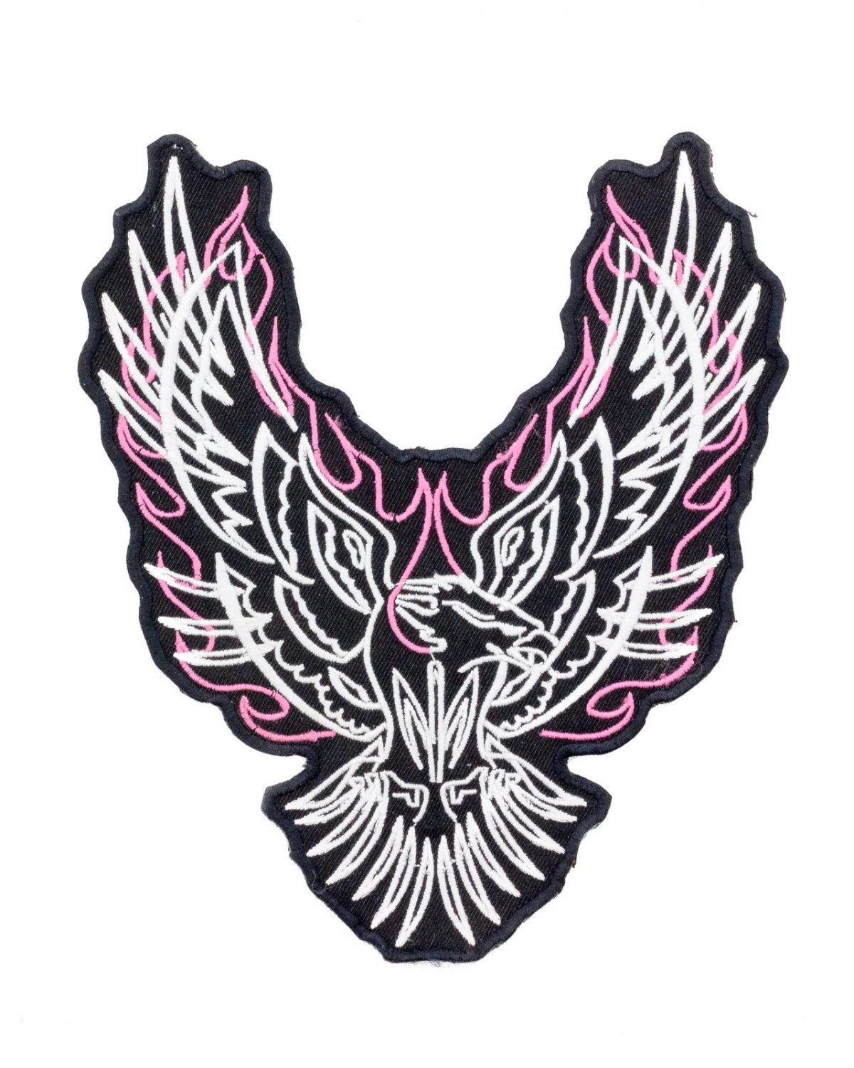 Pink Flaming Phoenix Back Center Patch